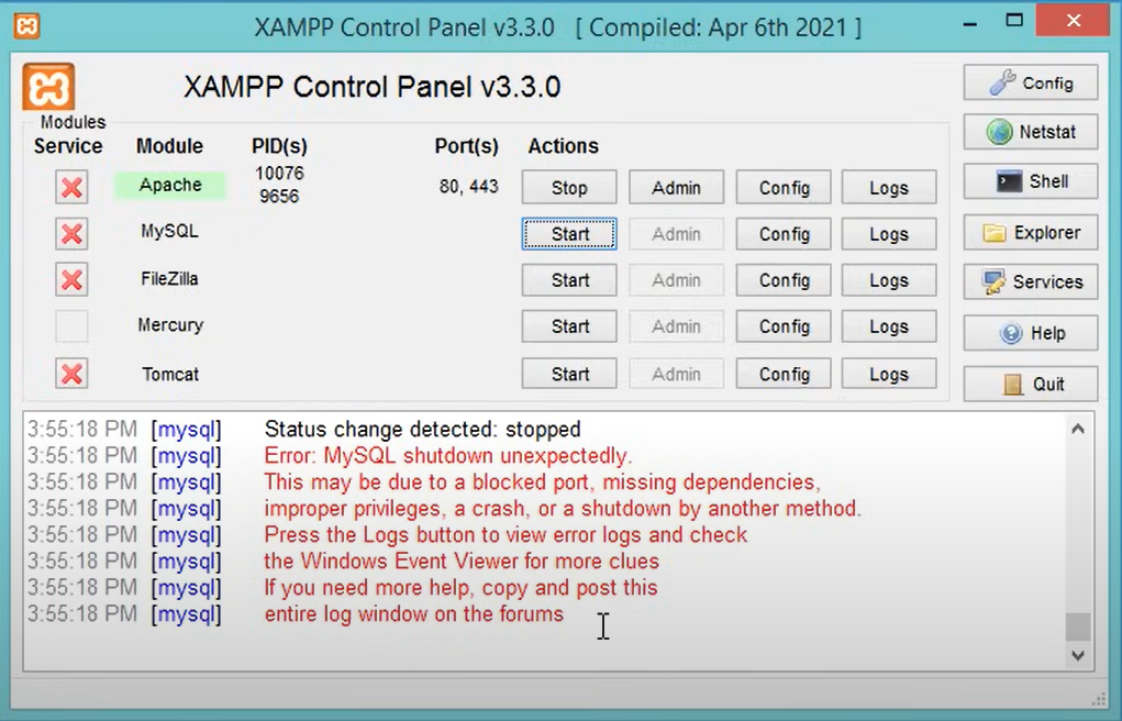 XAMPP: 7 Proven Ways to Fix MySQL Shutdown Unexpectedly